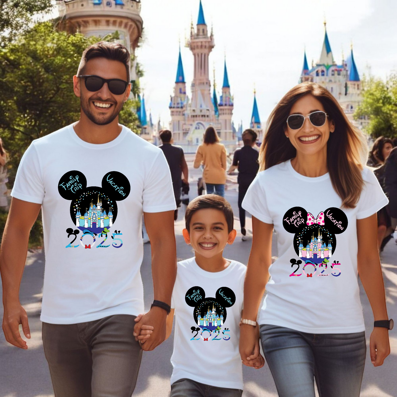 Camiseta Disney team 2025 Camiseta igual para mama y niña o niño ...